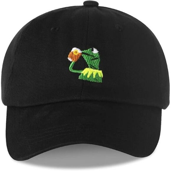 Accessories | Kermit The Frog Hat Unisex Adjustable Embroidered Cotton ...
